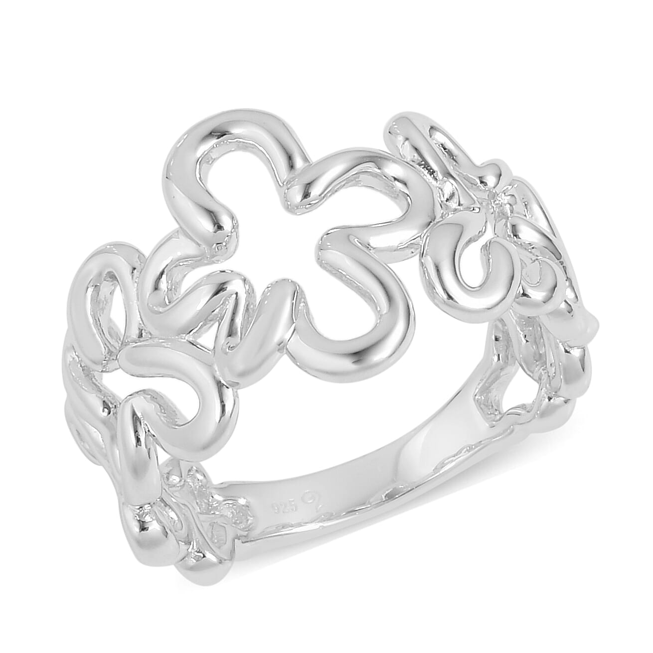 Lucy Q Filigree Collection - Rhodium Overlay Sterling Silver Bypass ...