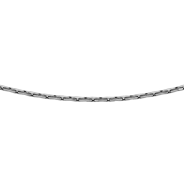JCK Vegas Collection Cobra Chain in Rhodium Plated Sterling Silver and ...
