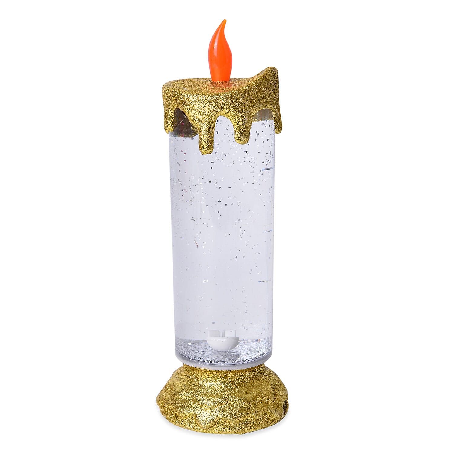 Moving Sprinkle Pattern LED Glitter Flameless Candle with USB and In ...