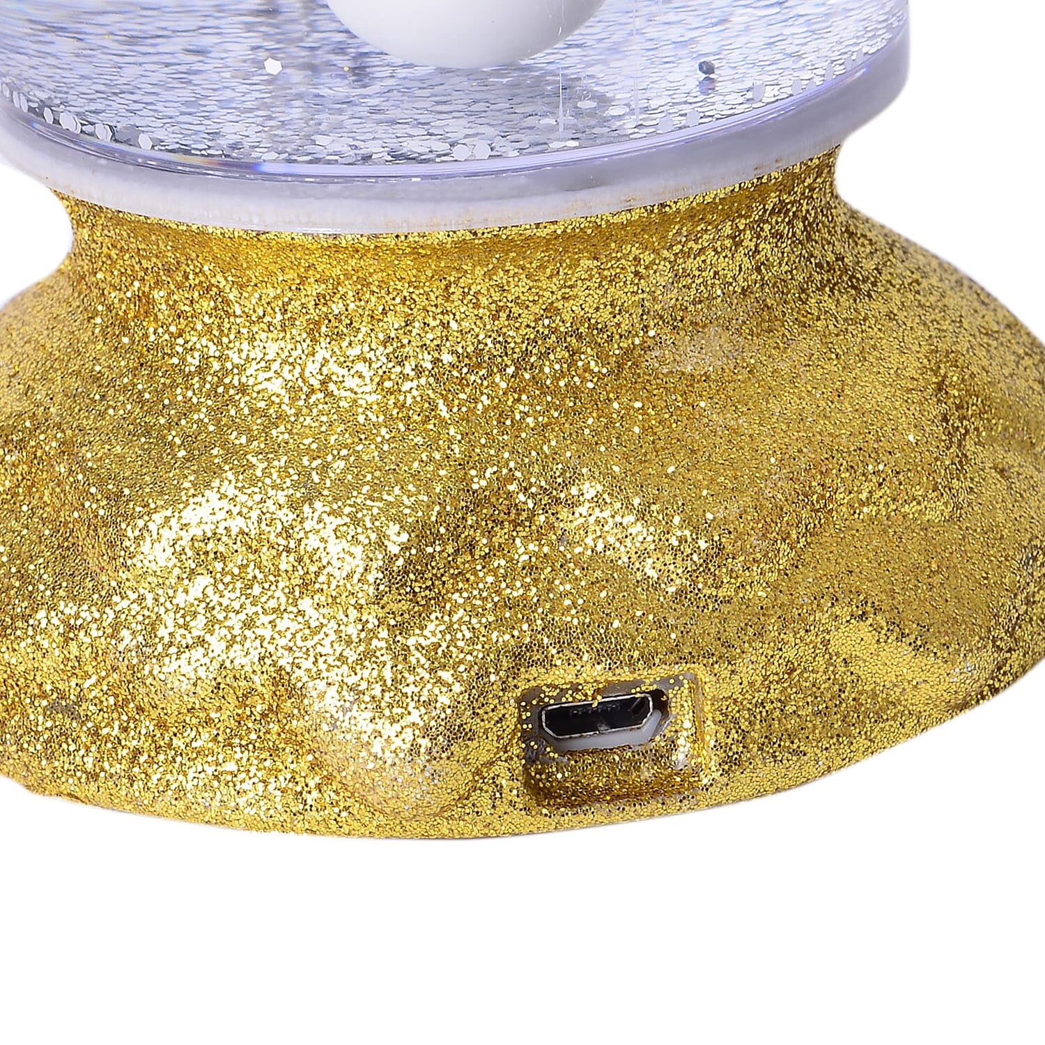 Moving Sprinkle Pattern LED Glitter Flameless Candle with USB and In ...