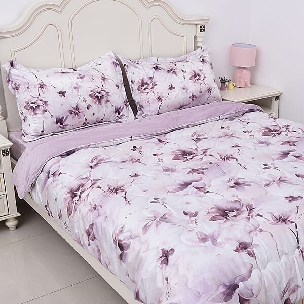 4 Piece Set - Soft and Warm Luxury Duvet Set (1 Duvet, 1 Fitted Sheet ...