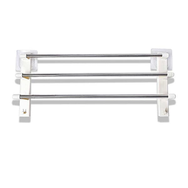 Three Layer Towel Hanger in Cream Colour Size 62x16x29 Cm - 3469984 - TJC