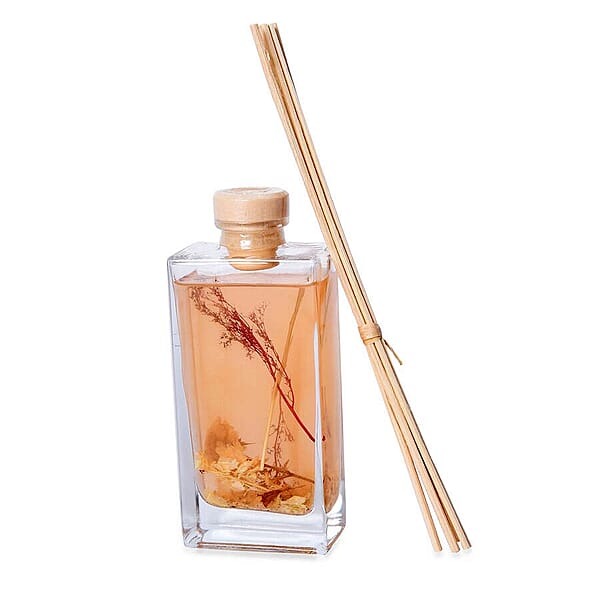 135ml Refillable Glass Bottle Oil Diffuser with Dry Flower and Reed ...