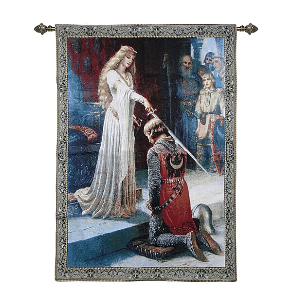 Signare Tapestry - Edmund Blair Leighton Accolade Wall Hanging (Size ...