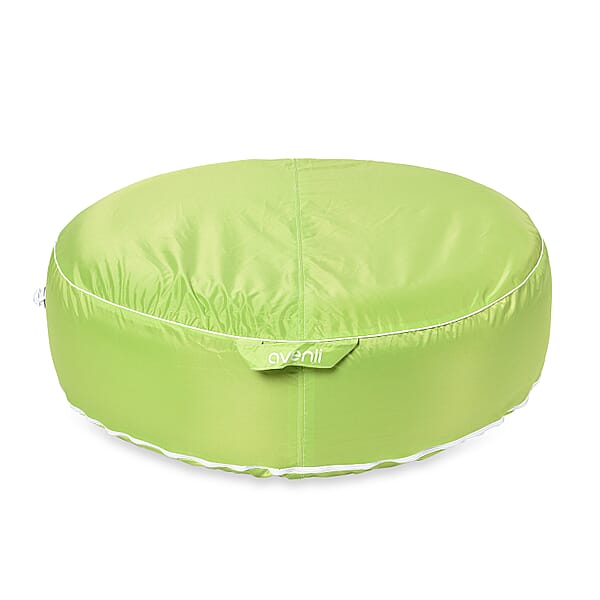 Indoor Outdoor Inflatable Round Pouffe (Size 97x97 Cm) - Green ...