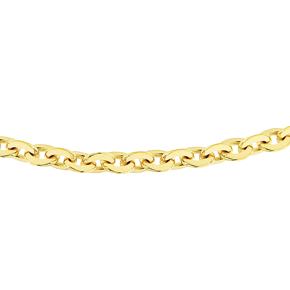 JCK Vegas Collection Trace Chain in Gold Plated Sterling Silver Size 16 ...