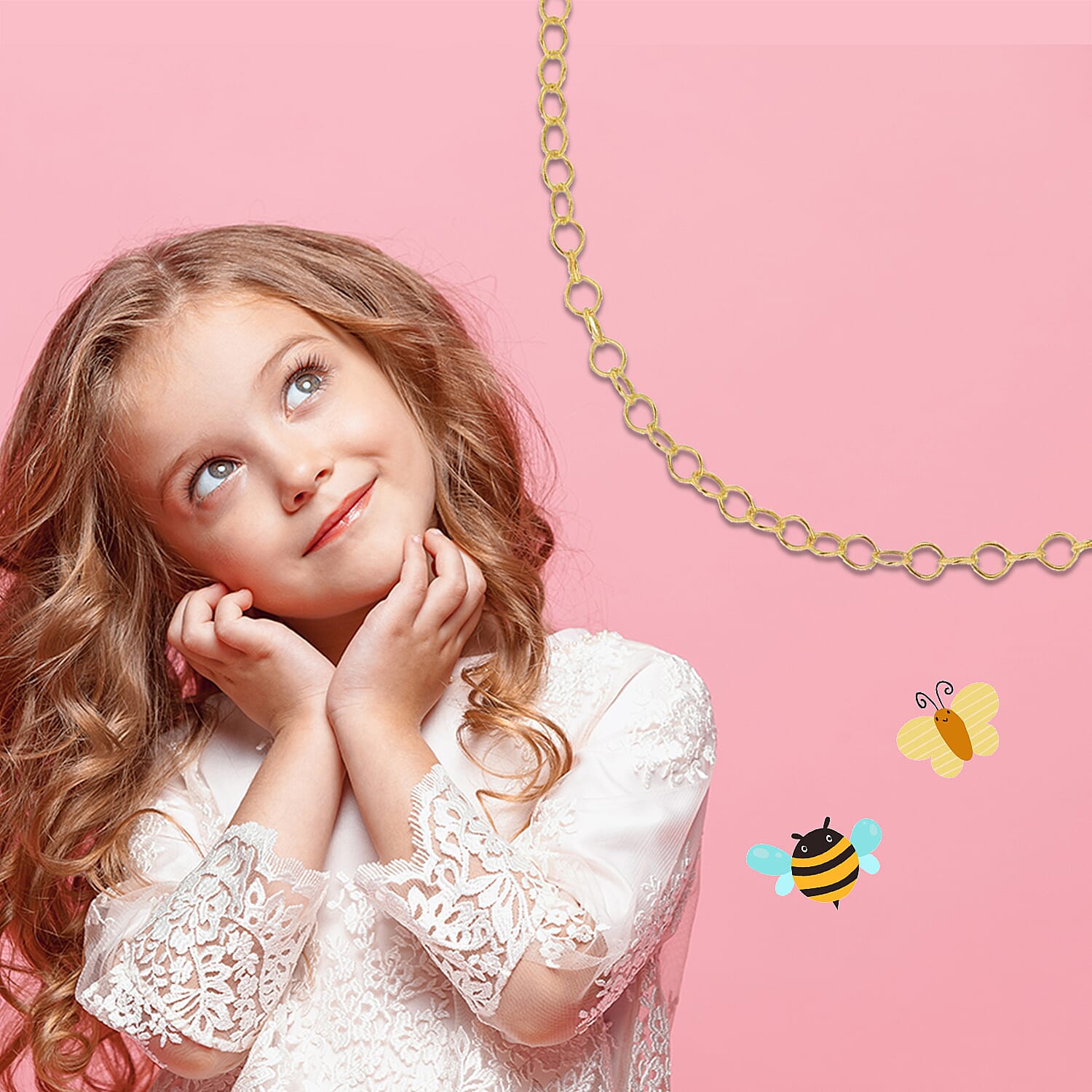 Italian Made Belcher Chain in Gold Plated Sterling Silver Size 16 Inch ...