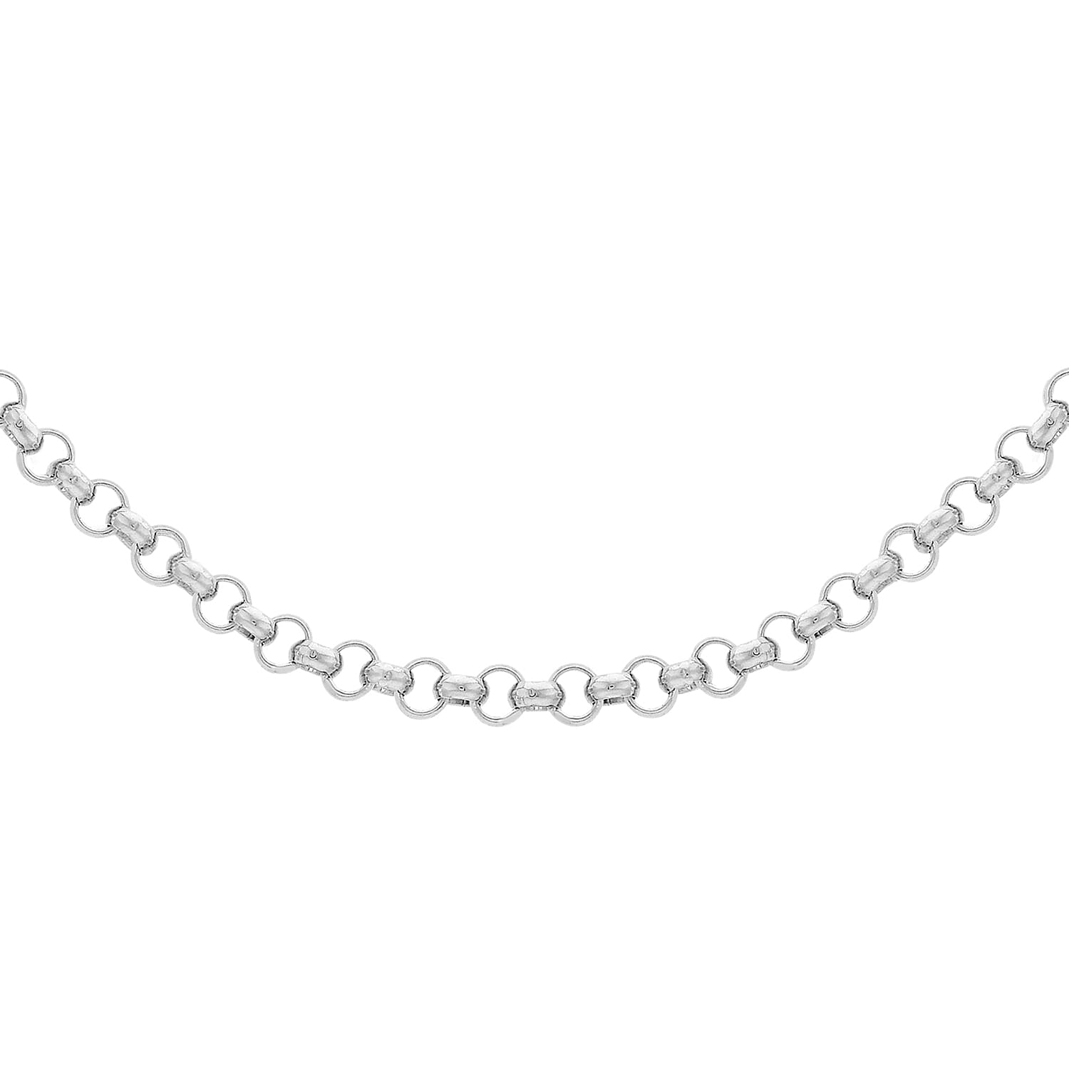 Italian Made Belcher Chain in Sterling Silver Size 22 Inch - 3594186 - TJC