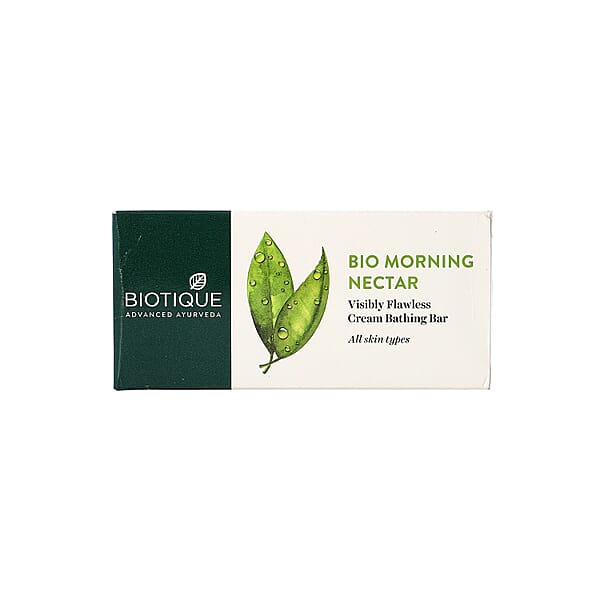 Biotique Bio Morning Nectar Visibly Flawless Cream Bathing Soap - 150g ...