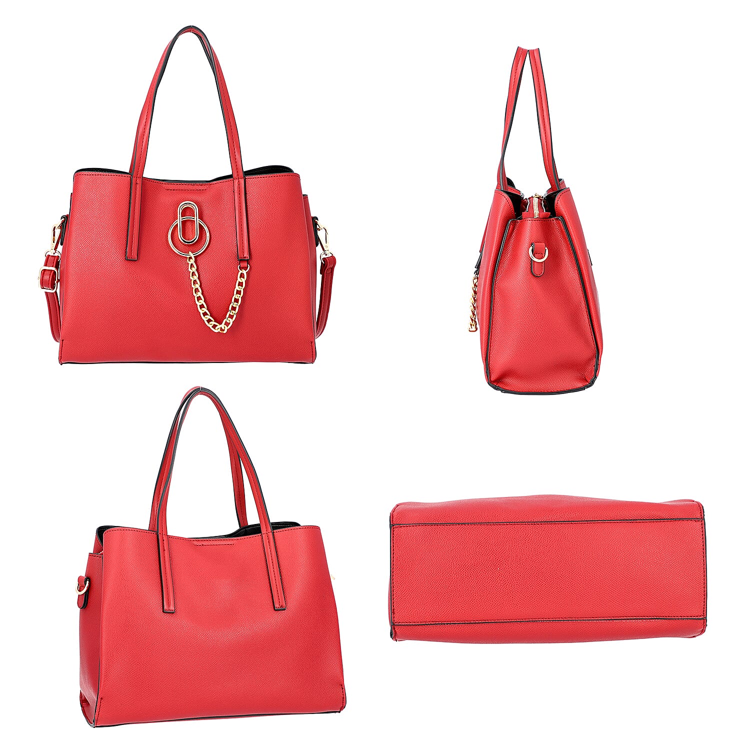 Lock Soul Handbag with Detachable and Adjustable Shoulder Strap (Size ...