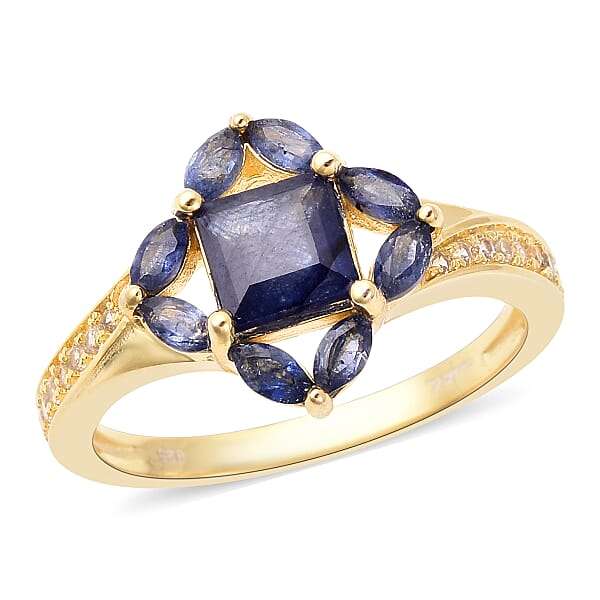 Isabella Liu Floral Collection Masoala Sapphire and Natural Cambodian ...