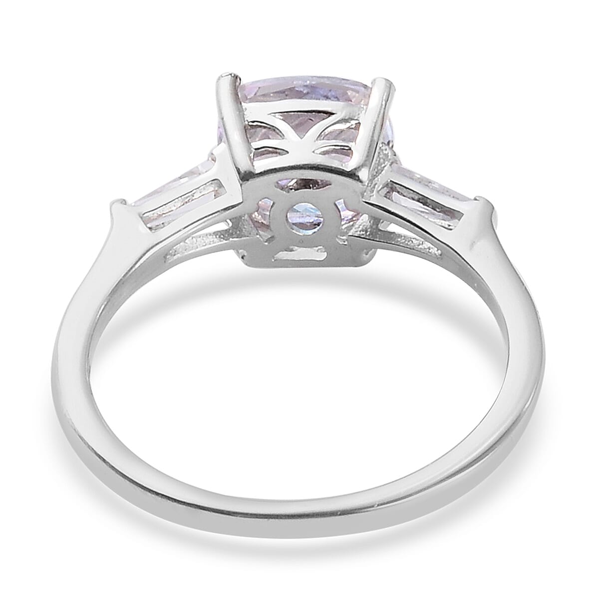 Mercury Mystic Topaz and White Topaz Ring in Platinum Overlay Sterling ...