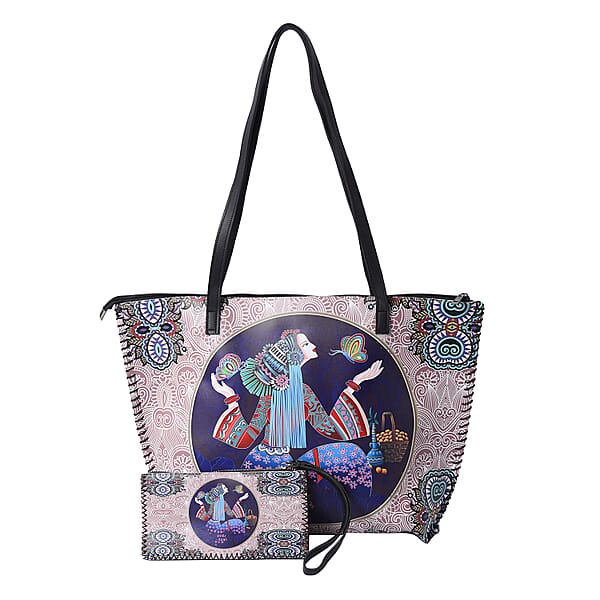 Ethnic Collection - Set of 2 Bags (Handbag and Wallet) - 3690299 - TJC
