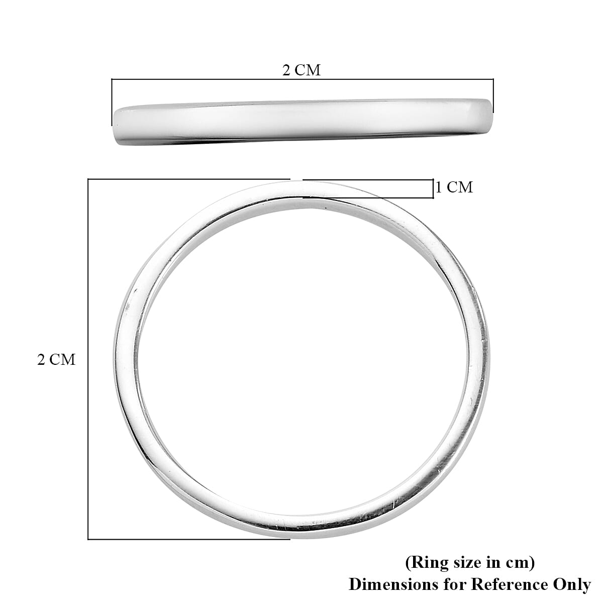 Sterling Silver Band Ring - M3710730 - TJC
