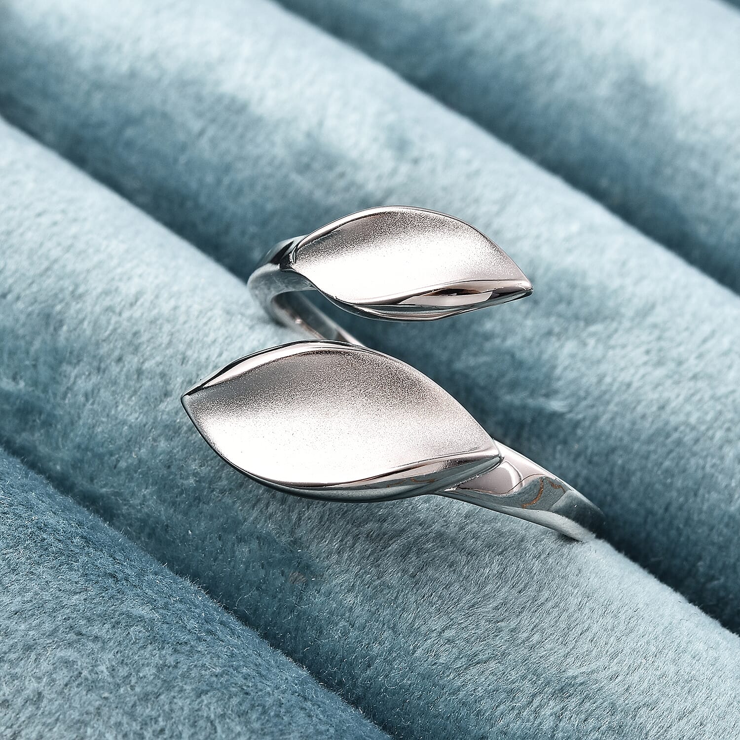 RACHEL GALLEY Sandblast Texture Collection - Leaf Design Bypass Ring in ...