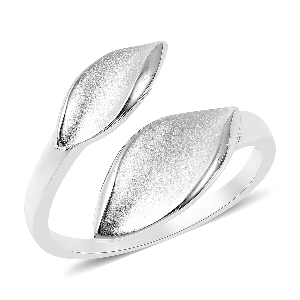 RACHEL GALLEY Sandblast Texture Collection - Leaf Design Bypass Ring in ...