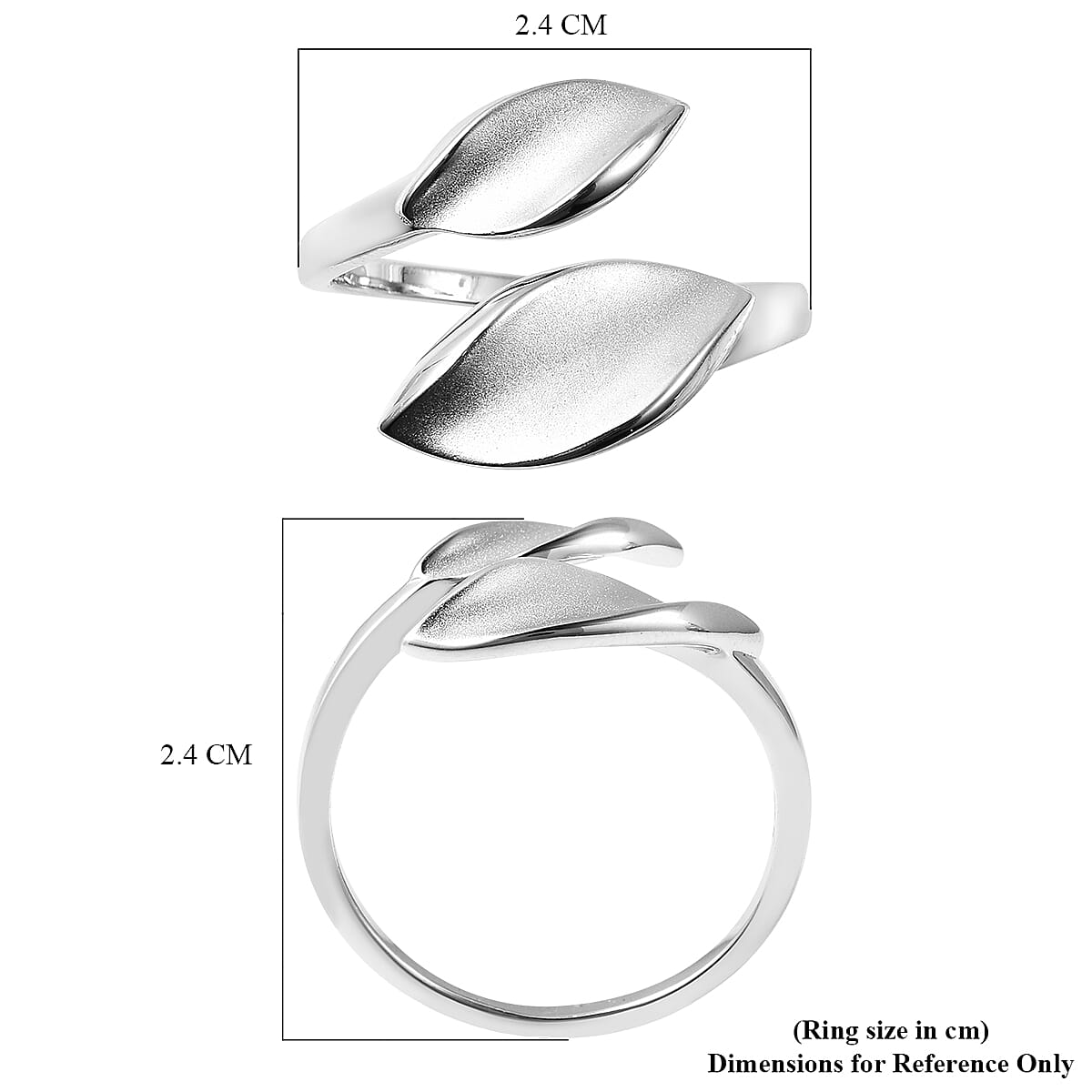 RACHEL GALLEY Sandblast Texture Collection - Leaf Design Bypass Ring in ...