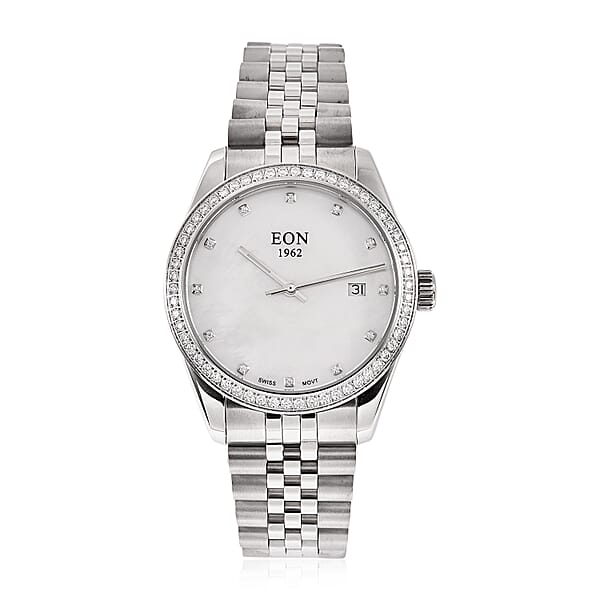 EON 1962 Swiss Movement 5ATM Water Resistant Watch with White ...