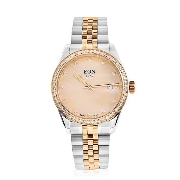 EON 1962 Swiss Movement 5ATM Water Resistant Watch with White ...
