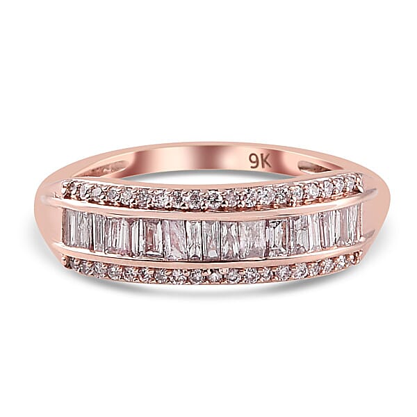 0.50 Ct. Natural Pink Diamond Ring in 9K Rose Gold - M3784152 - TJC