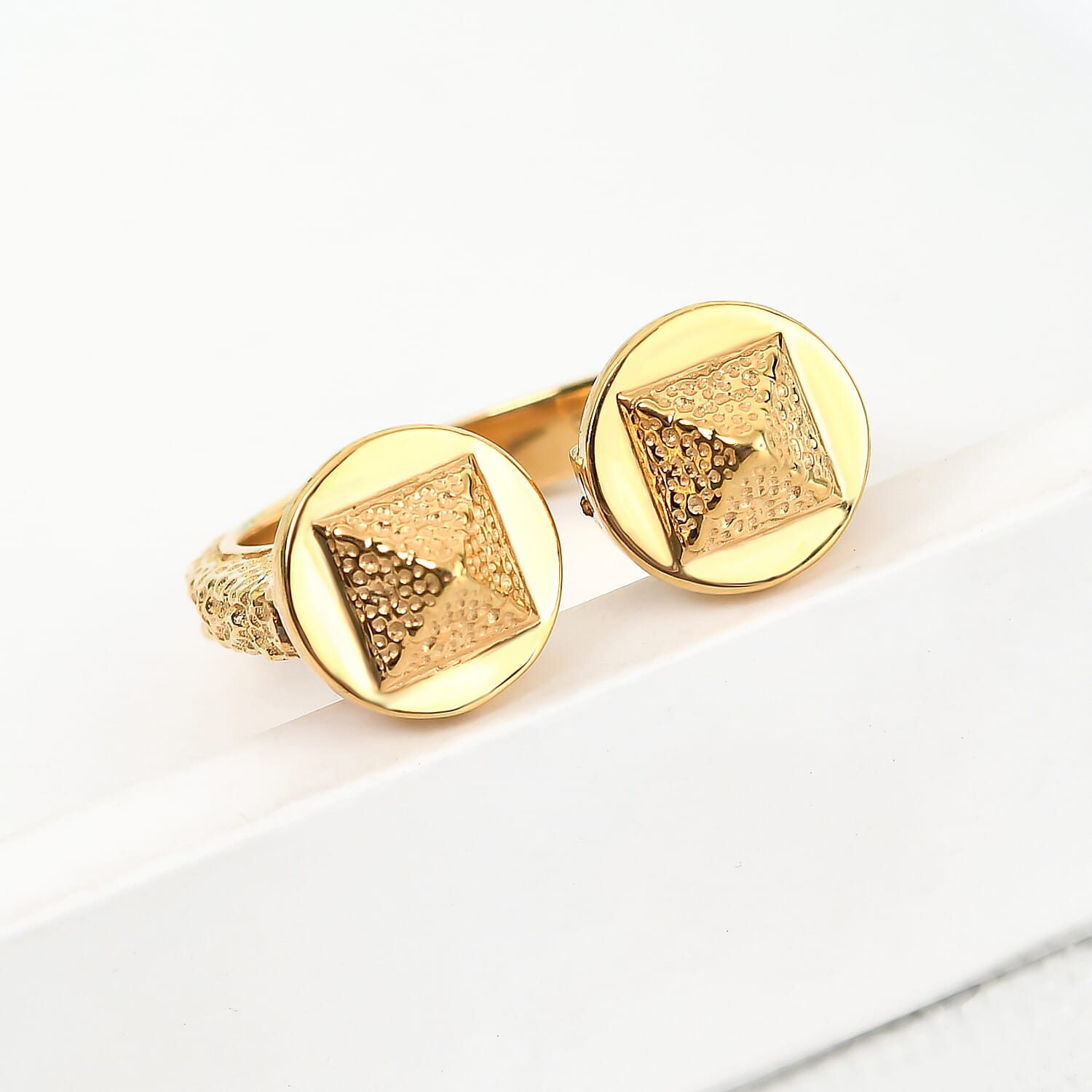 Sunday's Child Latticework Open Ring in Gold Plated Sterling Silver ...