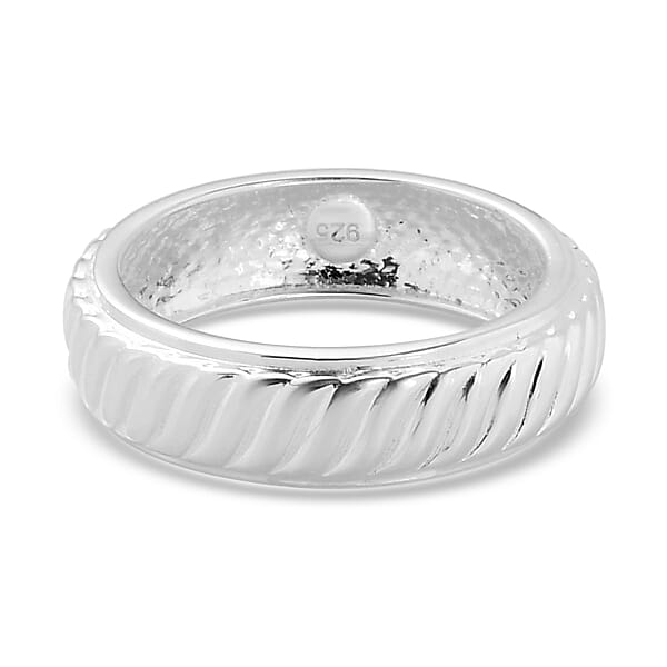 Textured Band Ring in Sterling Silver - 3822716 - TJC