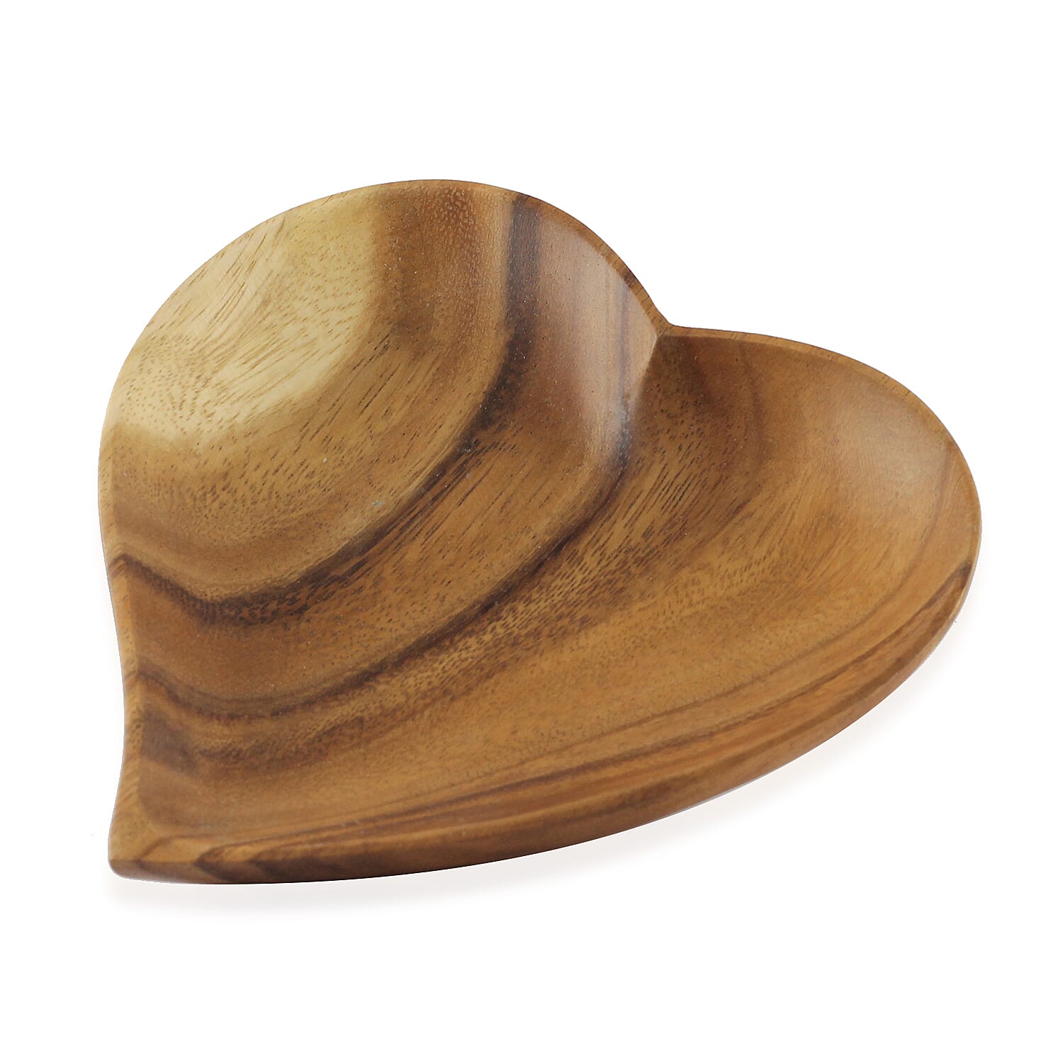 Handmade Wood Heart Shape Tray (Size 18x18x3Cm) - 3823681 - TJC