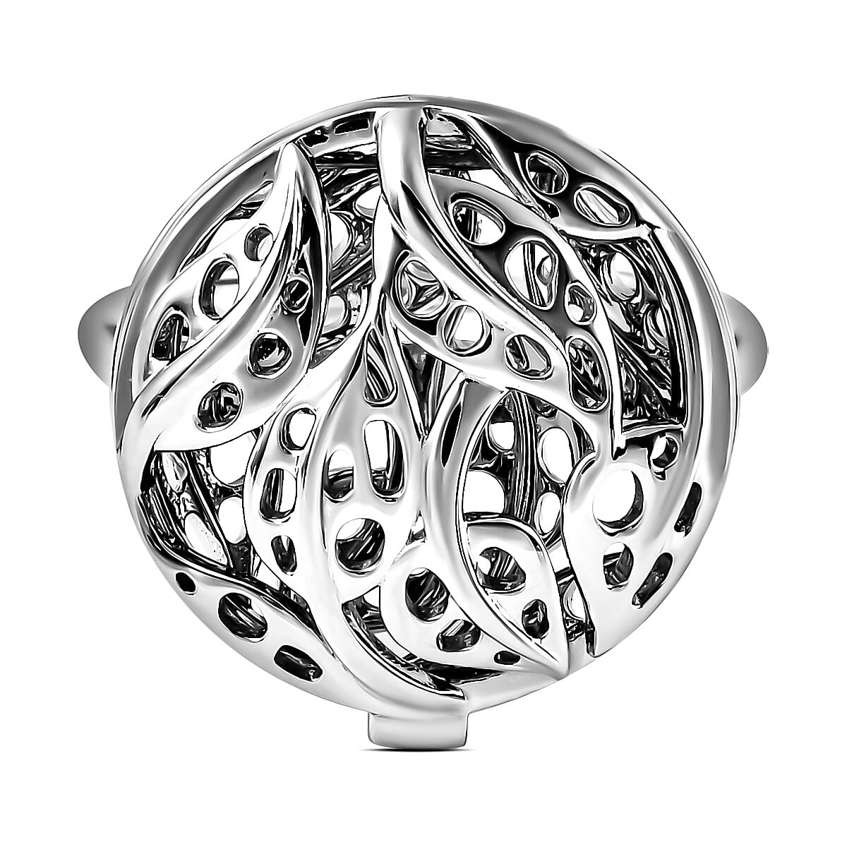 RACHEL GALLEY Leaf Collection - Latticework Openable Solitaire Ring in ...