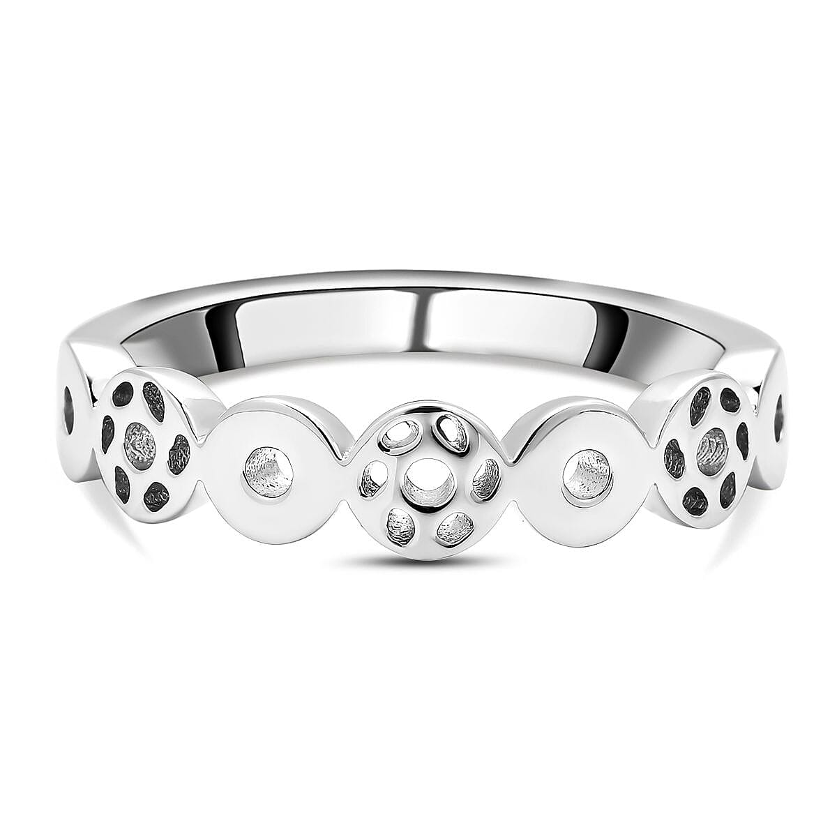 RACHEL GALLEY Allegro Collection Rhodium Overlay Sterling Silver Ring 3889527 TJC