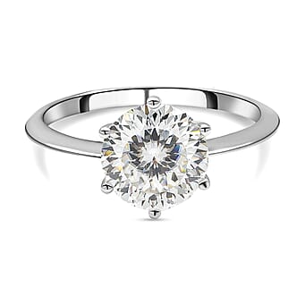 Moissanite Rings | Silver, Gold Moissanite Rings in UK | TJC