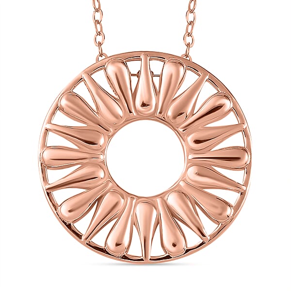 Lucy Q Drip Collection - Pendant with Chain in 18K Vermeil Rose Gold ...