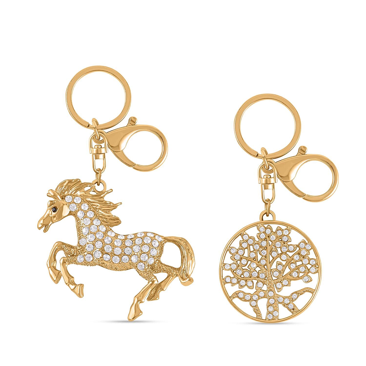 Set of 2 - White & Black Austrian Crystal Ballerina Dancer & Butterfly ...