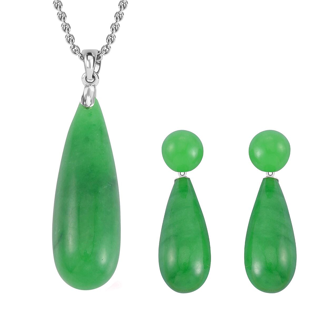 Jade necklace and earrings store