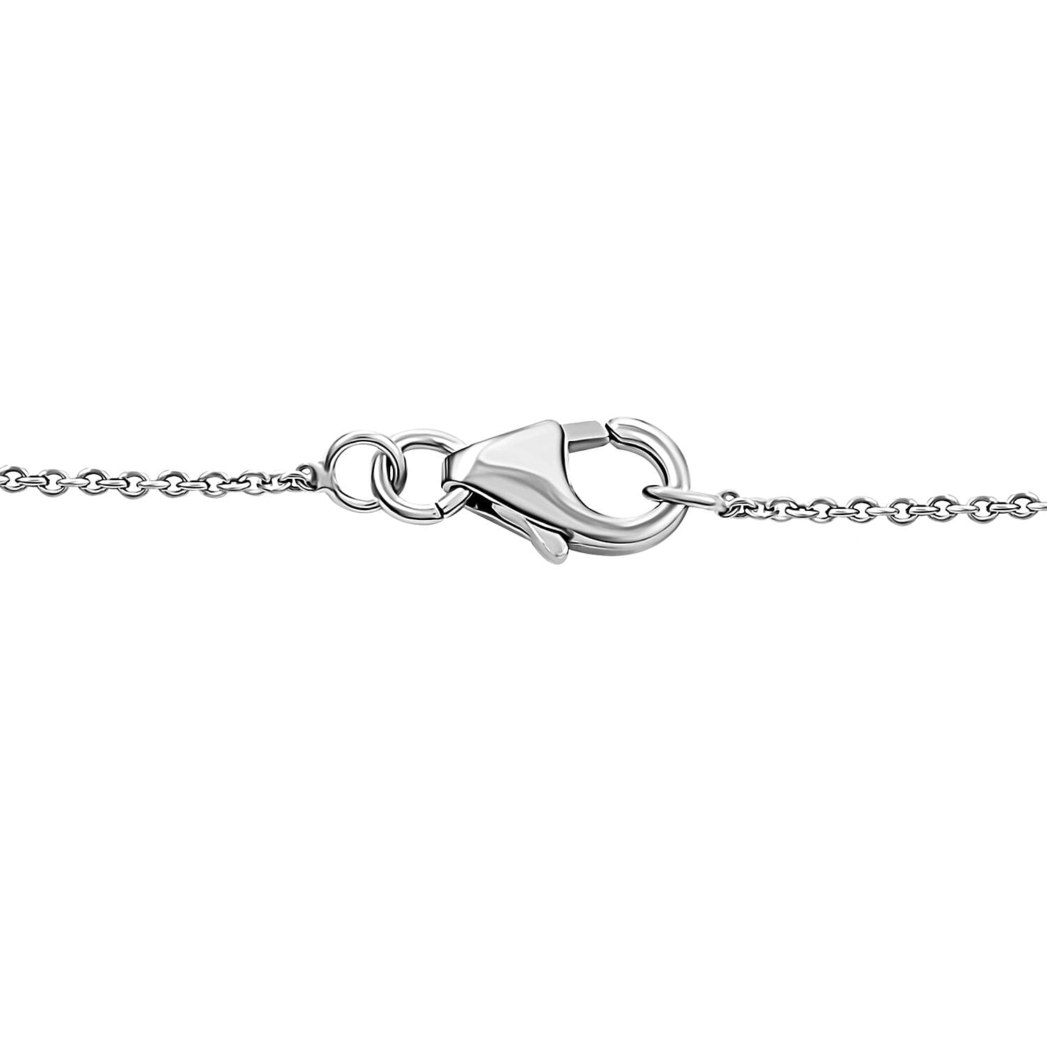 Lucy Q Drop Collection - Pendant with Chain (Size 20) in Rhodium ...