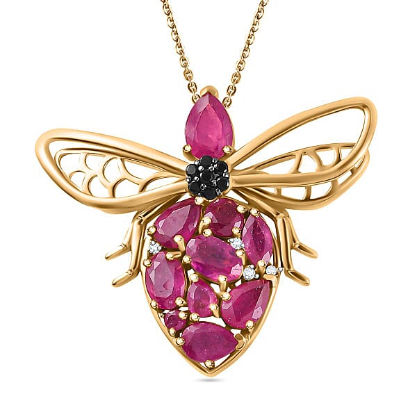 GP Italian Garden Collection - African Ruby & Multi Gemstone Pendant ...