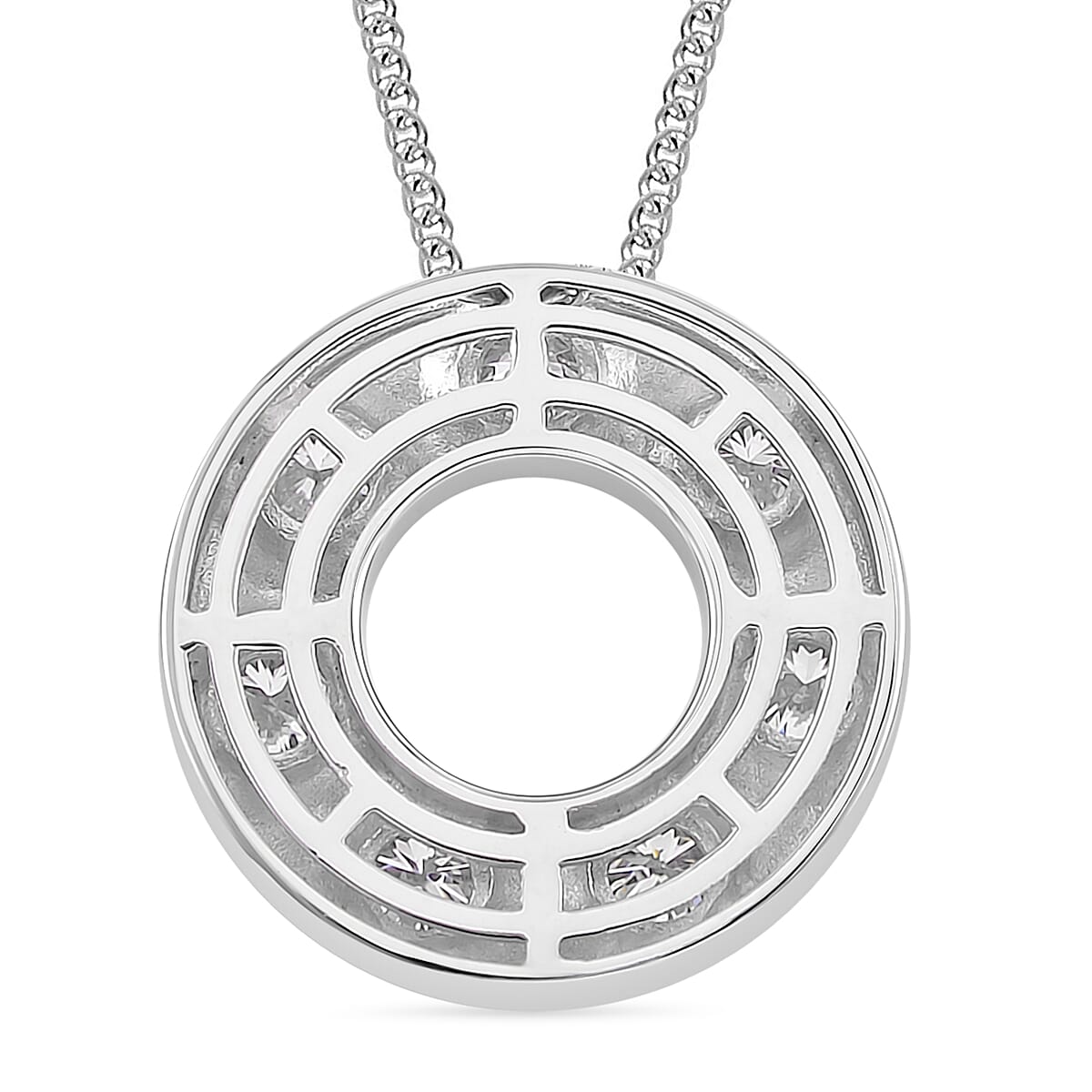 RADIANTA GRA Certified Moissanite D-VVS1 Pendant with Chain (Size - 18 ...