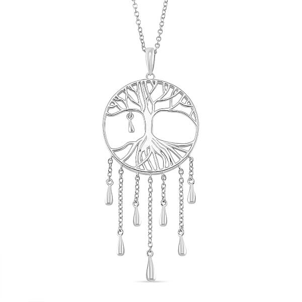 Lucy Q - Tree of Life Drip Collection Pendant with Chain (Size 20) in ...