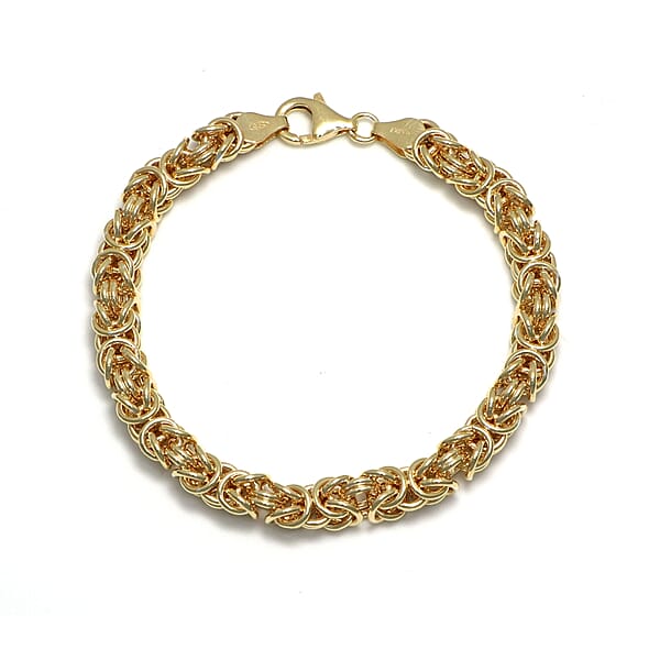 Viale Argento Yellow Gold Overlay Sterling Silver Byzanite Bracelet ...