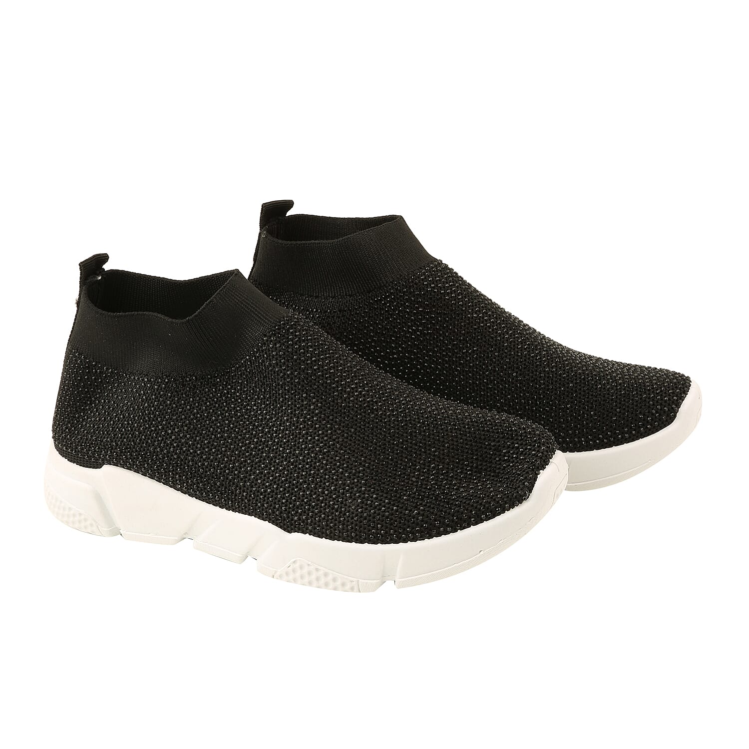 Black Fashionable Ladies Trainers - M6025150 - TJC