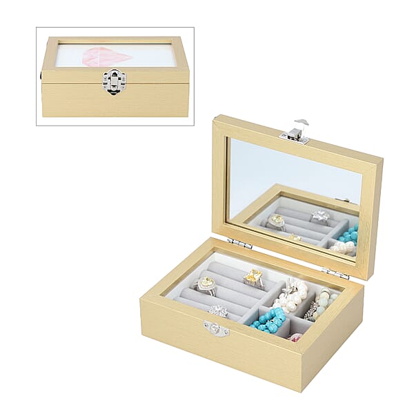 Jewellery Box, Storage Organiser for Necklace, Earrings, Bracelets ...