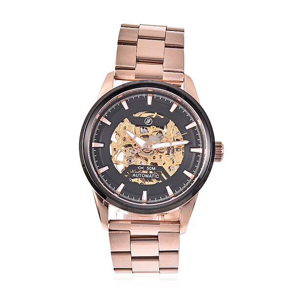 GENOA Automatic Movement 5ATM Water Resistant Watch with Chain Strap ...