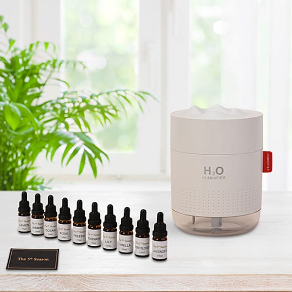 The 5th Season- Snow Mountain H2O Humidifier with 10 essential oils ...