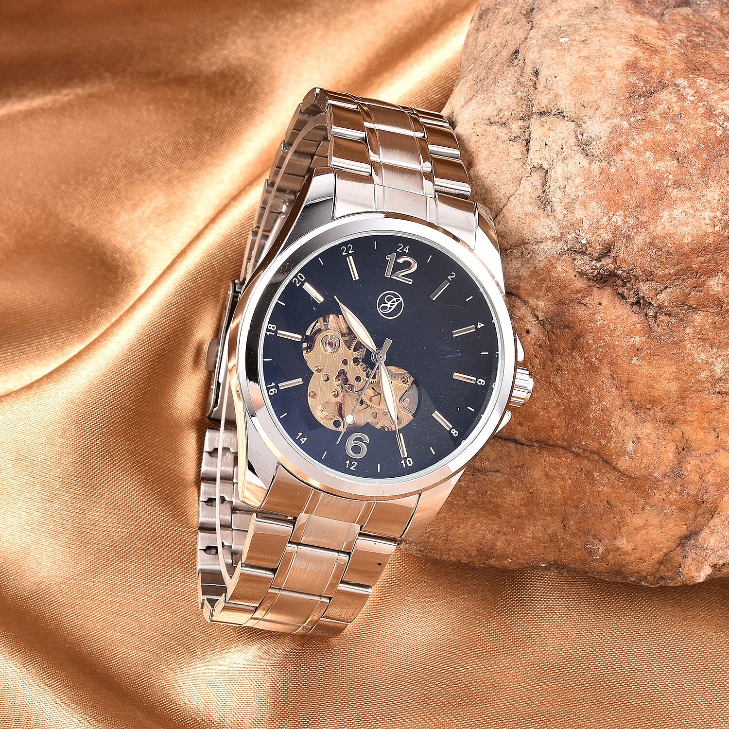 Genoa Automatic Mechanical Movement Stainless Steel with Watch in ...