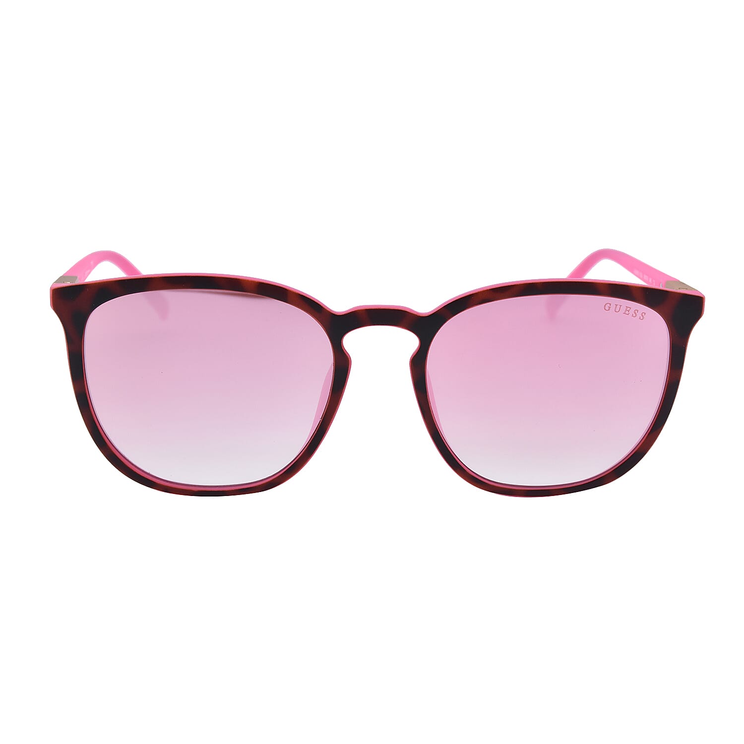 GUESS Matt Pink Retro Sunglasses with Pink Lenses - 6084744 - TJC