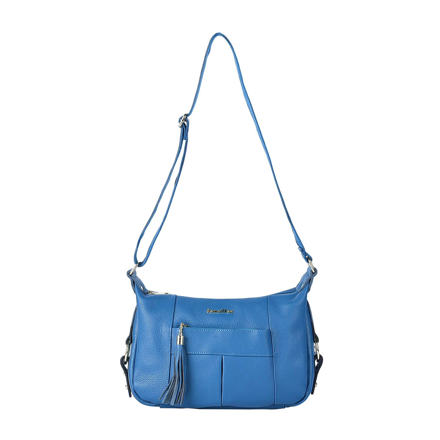 Sencillez Genuine Leather Crossbody Bag with Shoulder Strap - Olive ...