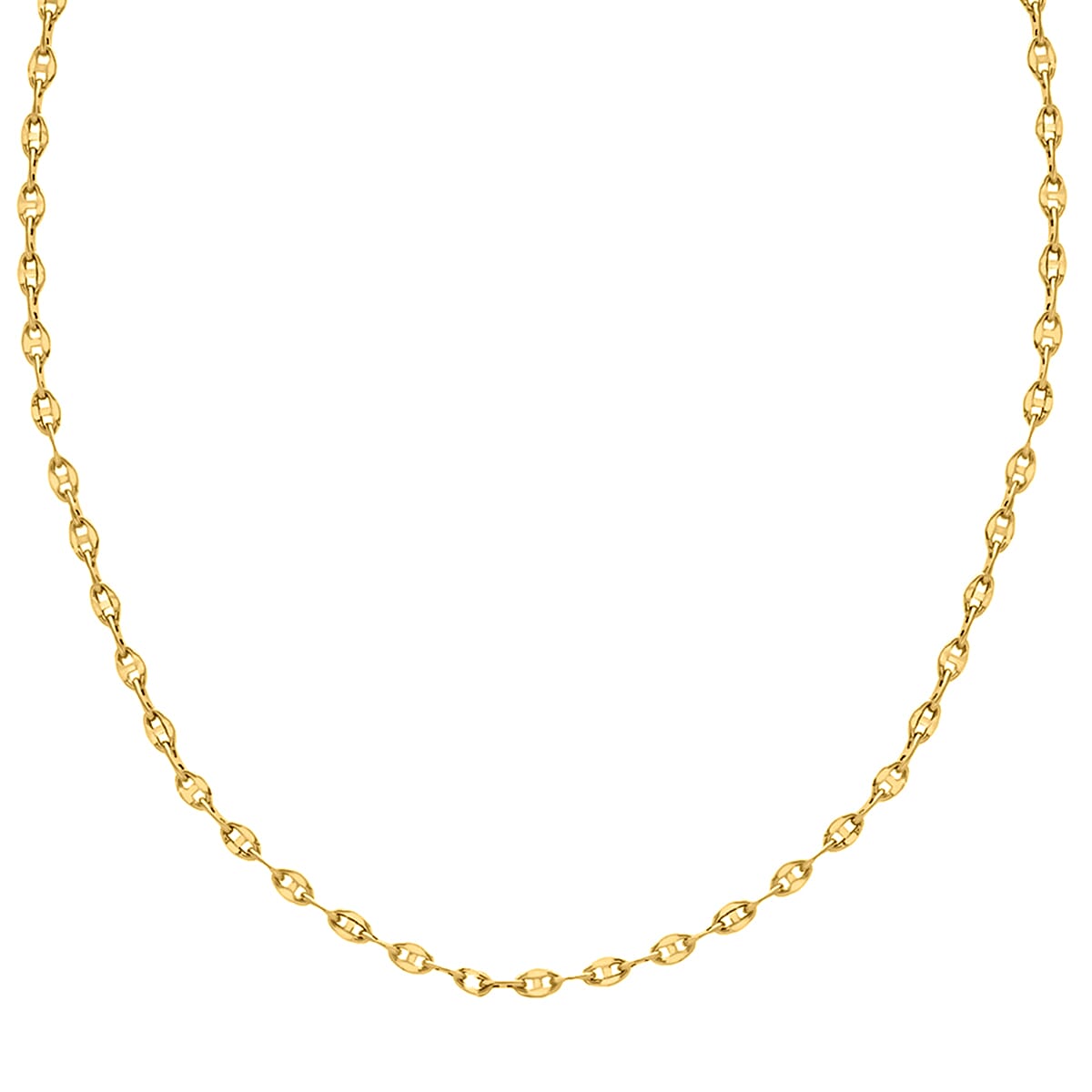 9K Yellow Gold High Finish Rambo Chain 24 Inch 3 grams - 6093102 - TJC