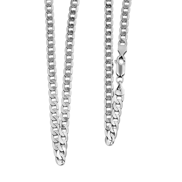950 Platinum Supreme Finish Curb Chain - 6098260 - TJC