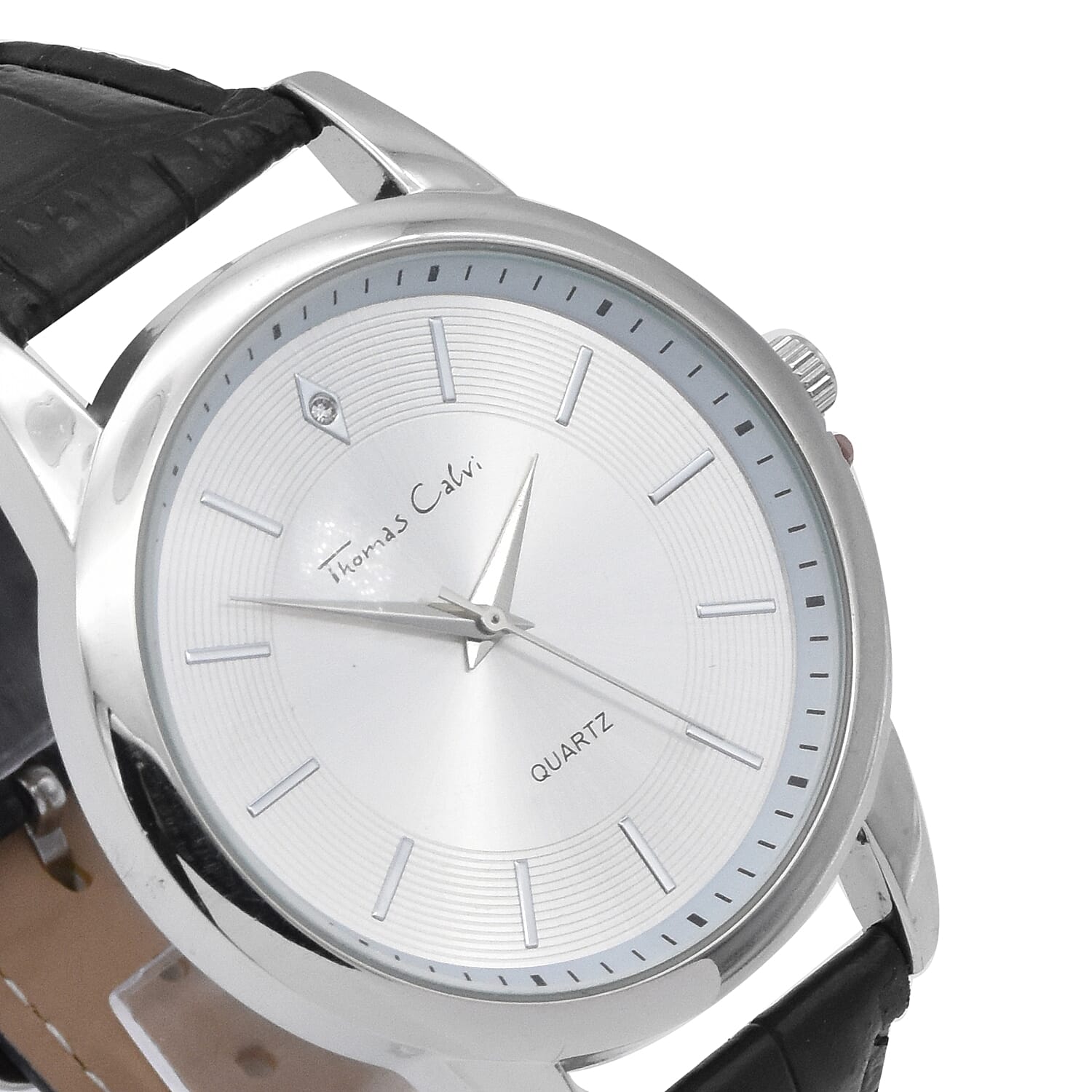 Thomas Calvi Mens Watch with Black Strap - 6102462 - TJC