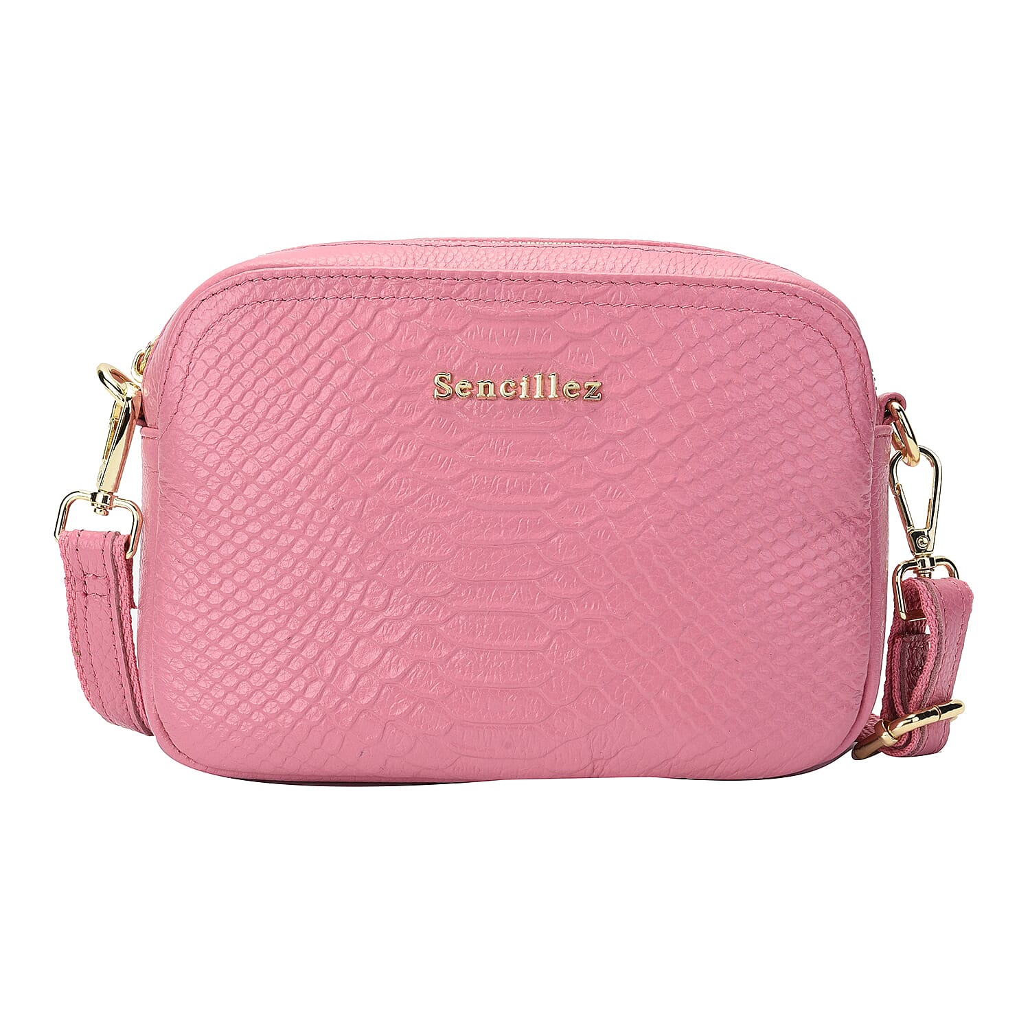 Sencillez Genuine Leather Snakeskin Pattern Crossbody Bag with ...