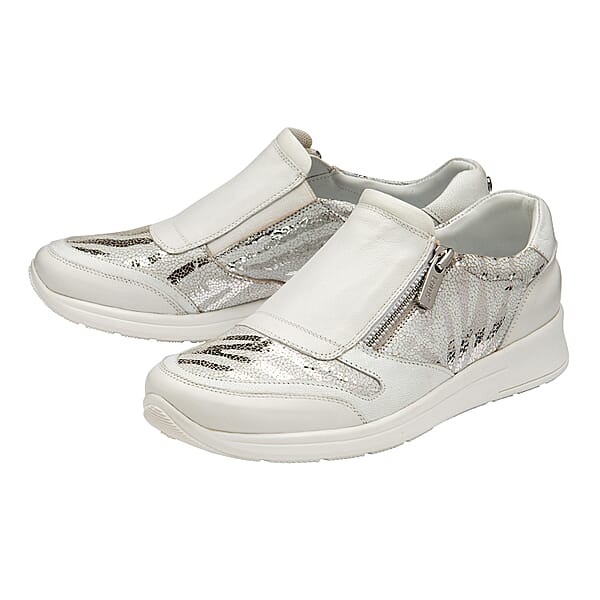 LOTUS Sian Leather Trainers For Women's - White - 6262183 - TJC